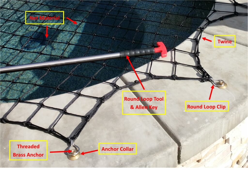 Pool Net Anchor Removal Loop Tool | All-Safe Pool Fence & Covers